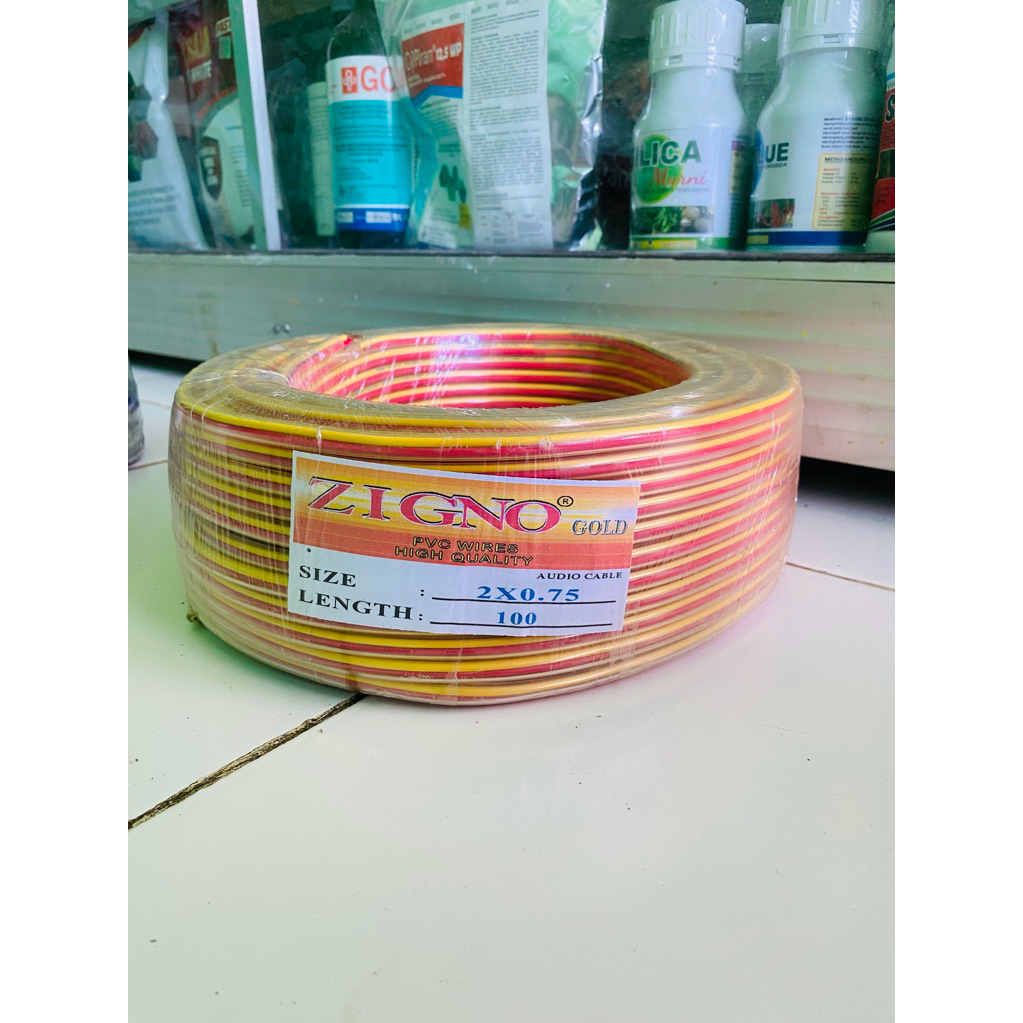 Jual KABEL LISTRIK / AUDIO 1 ROLL 100Y SERABUT MERK ZIGNO TRANSPARAN ...