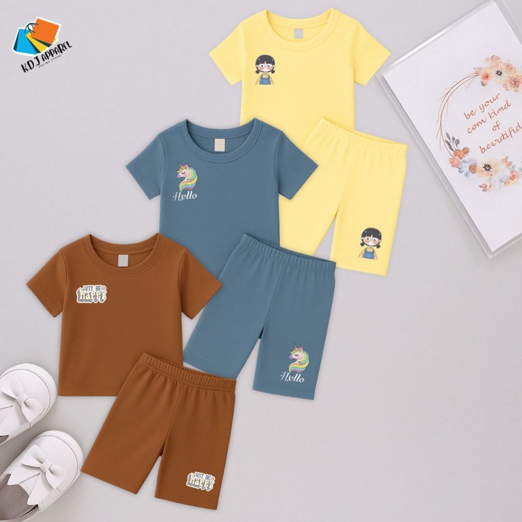 Jual Set 3 Stelan Anak Overdek – Bahan Spandek Halus Premium, Nyaman ...