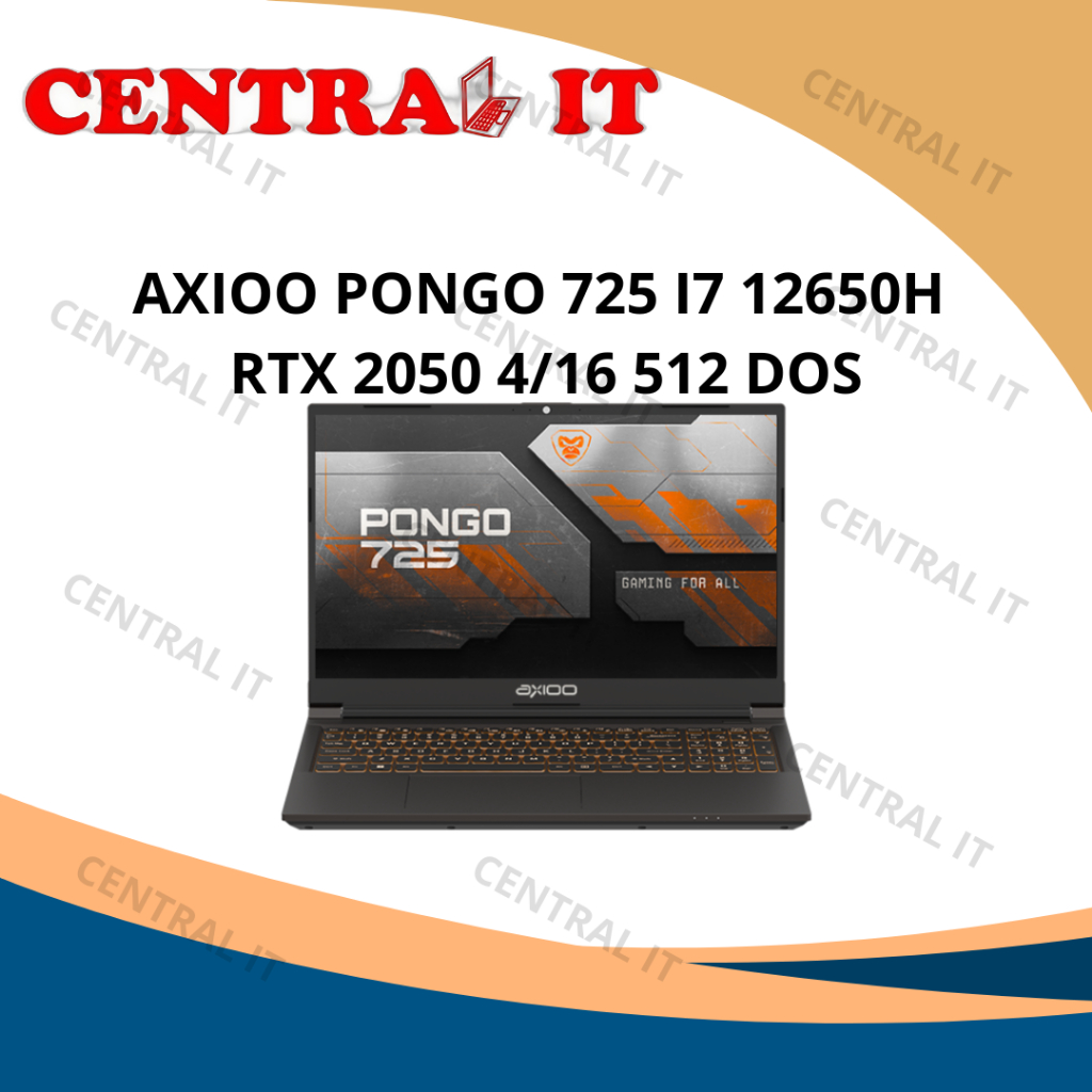 Jual Axioo Pongo 725 i7 12650H RTX 2050 4/16 512 DOS Laptop Gaming ...