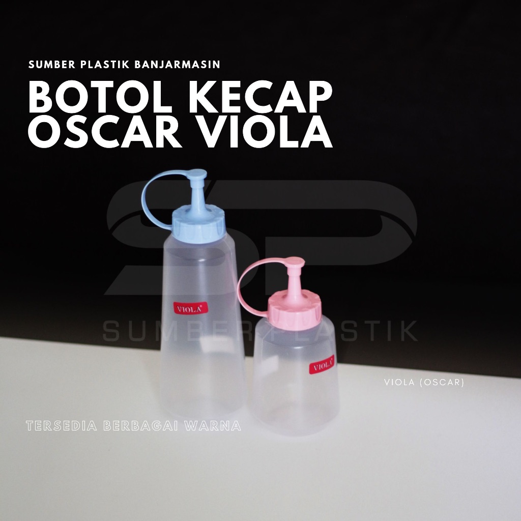 Jual Botol Oscar 300 500 ml Viola Botol Wadah Kecap Saus Minyak Plastik ...
