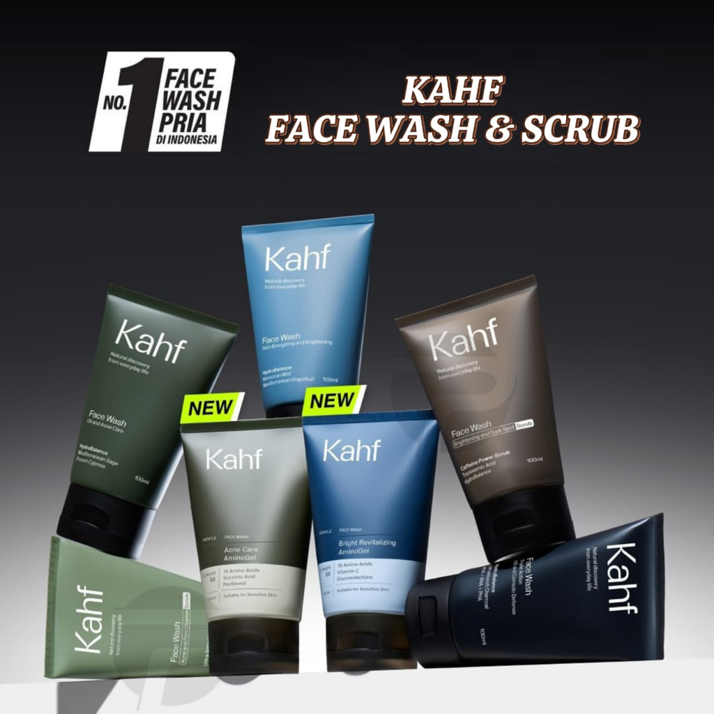 Jual Kahf Face Wash & Face Scrub 100 ml Sabun Cuci Muka Kahf Men - All ...