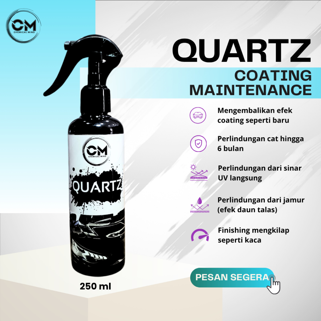 Jual QUARTZ MAINTENANCE COATING 250ML MOBIL MOTOR HELM BUKAN WAX ...