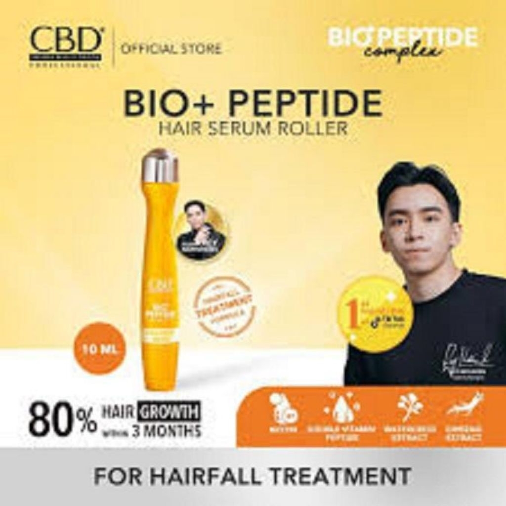 Jual CBD Bio+Peptide Complex Hair Serum Roller 10ml | Shopee Indonesia