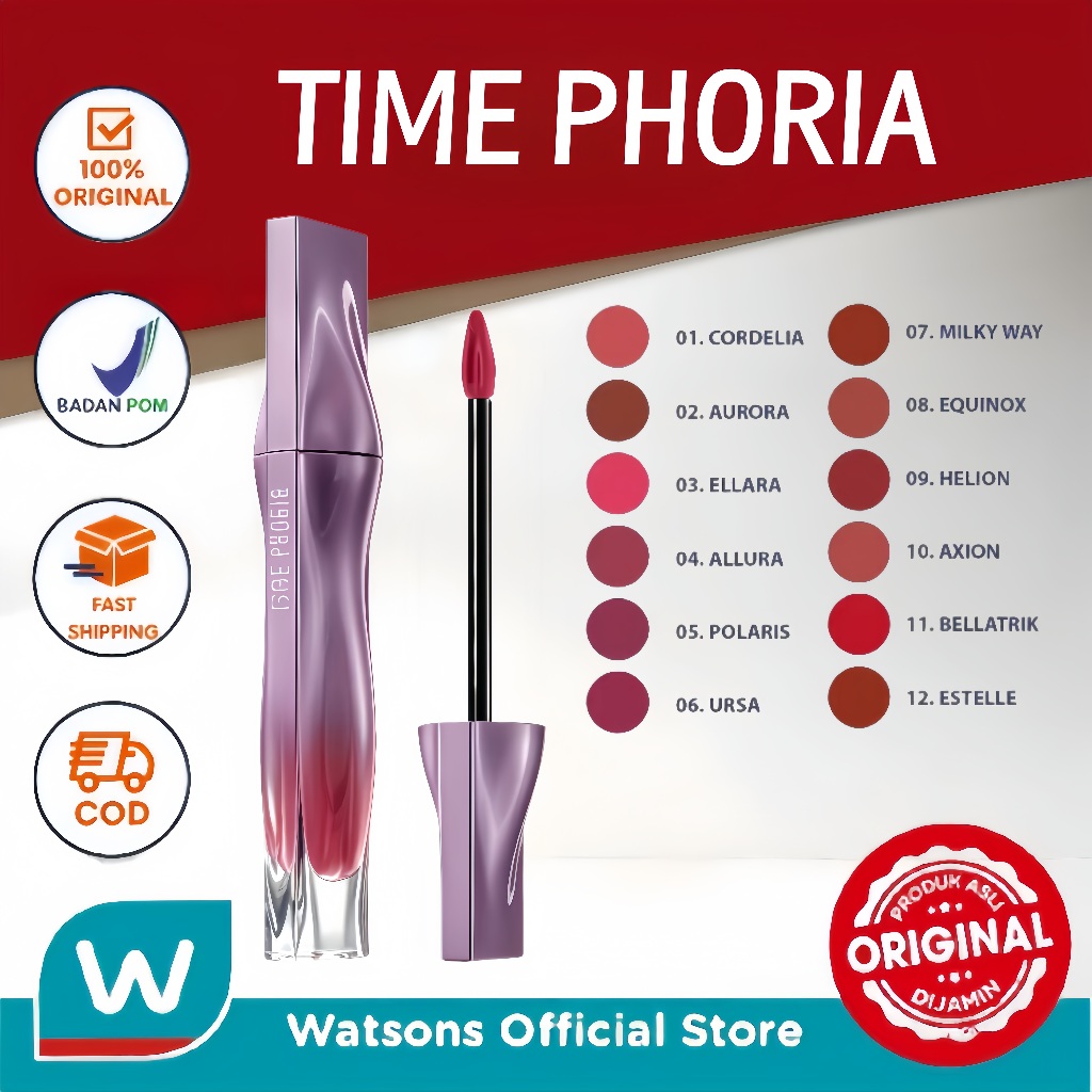 Jual [Official Outlets]TIMEPHORIA NEBULA VELVET LIP CREAM 4ML LUXURIOUS ...