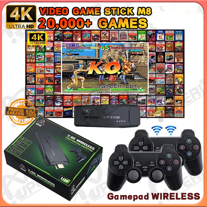 Jual Game stick 4K/Gaming/Permainan Konsol Video 64G Bawaan 20300 Game ...