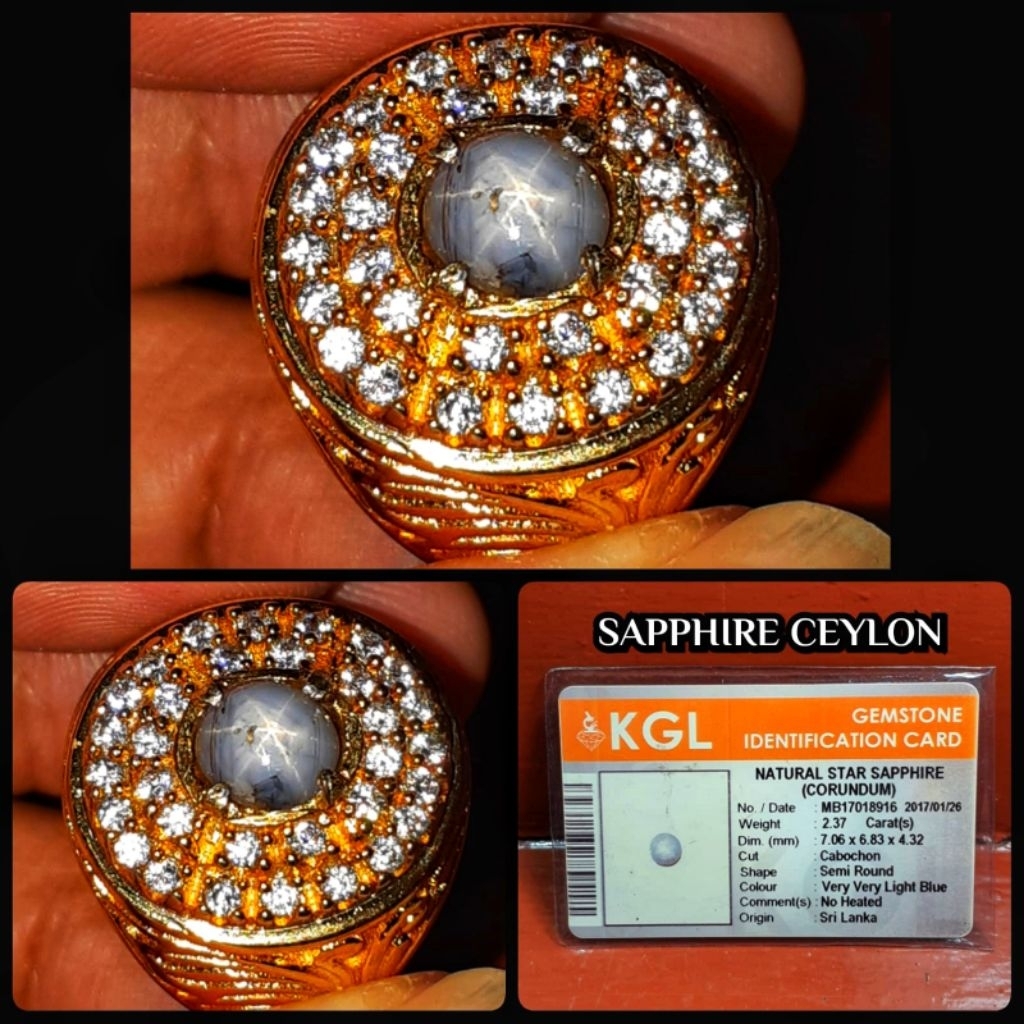 Jual batu star sapphire Srilanka + memo kgL | Shopee Indonesia