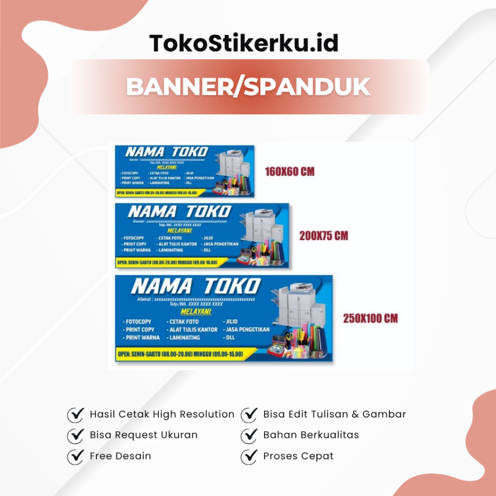 Jual spanduk fotocopy / banner fotocopy / banner atk | Shopee Indonesia
