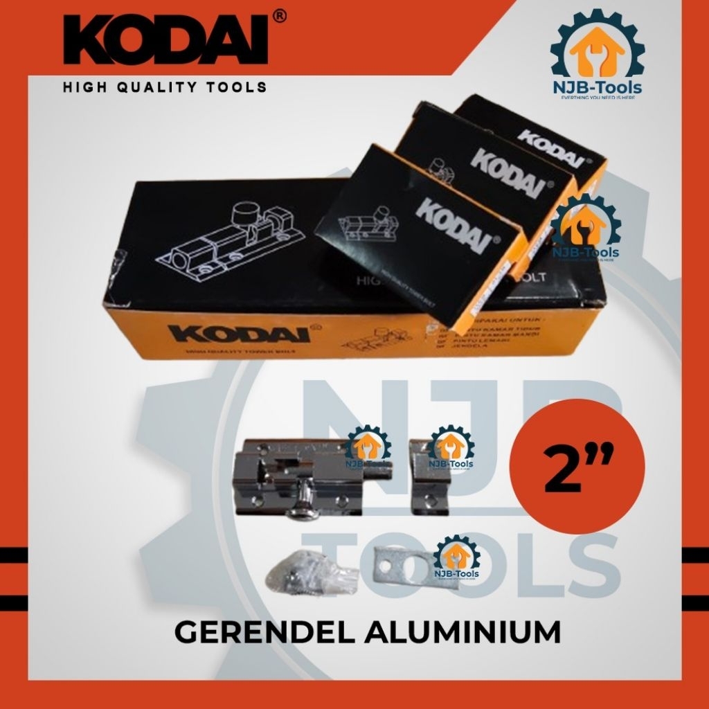 Jual Grendel / Gerendel Aluminium 2" Body besar Tebal Putih SS KODAI ...
