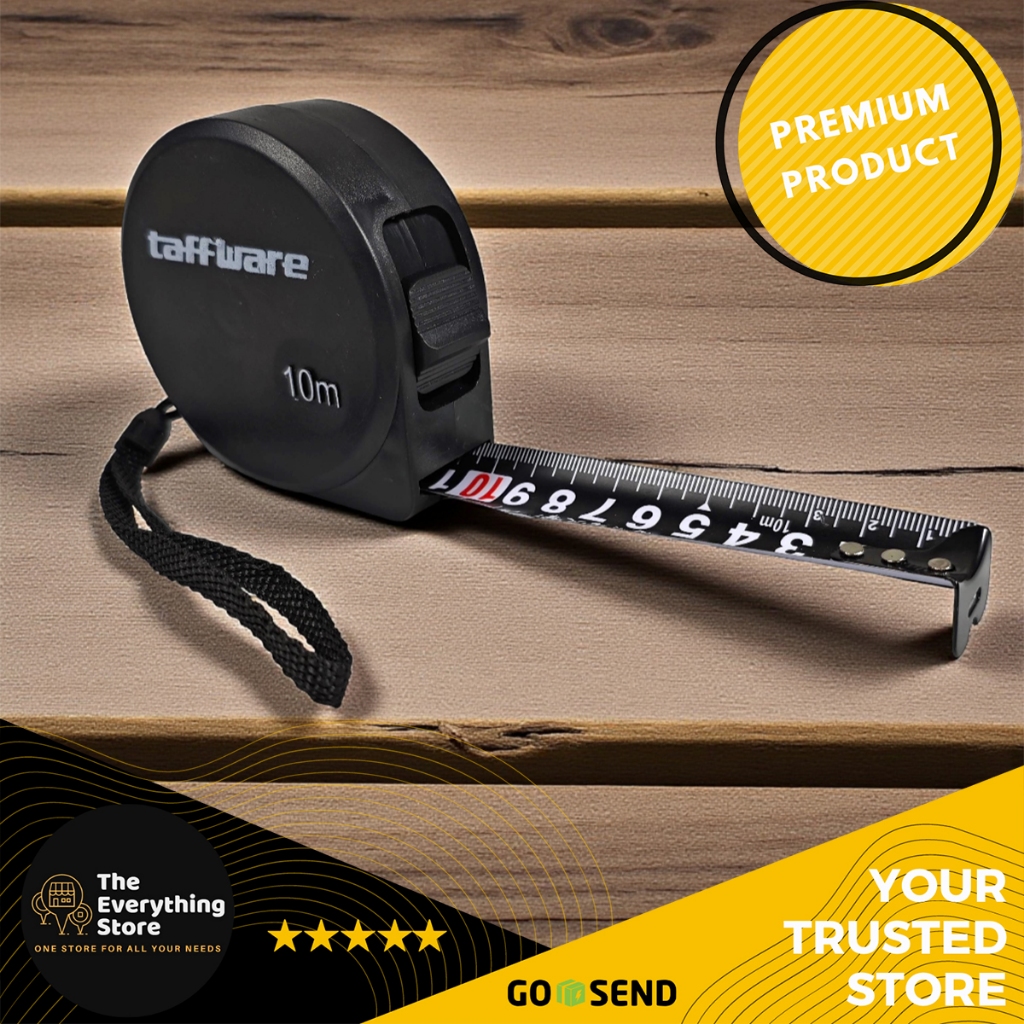 Jual PREMIUM Meteran Gulung 5M Roll Tape Measure Lock System 18mm ...