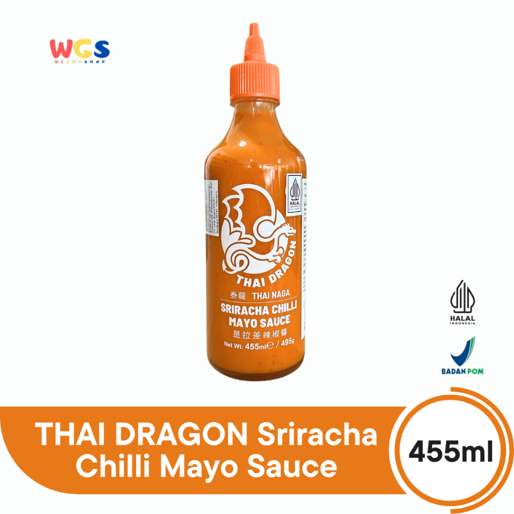 Jual THAI DRAGON Sriracha Chilli Mayo Sauce 455ml | Saus Mayo Pedas ...