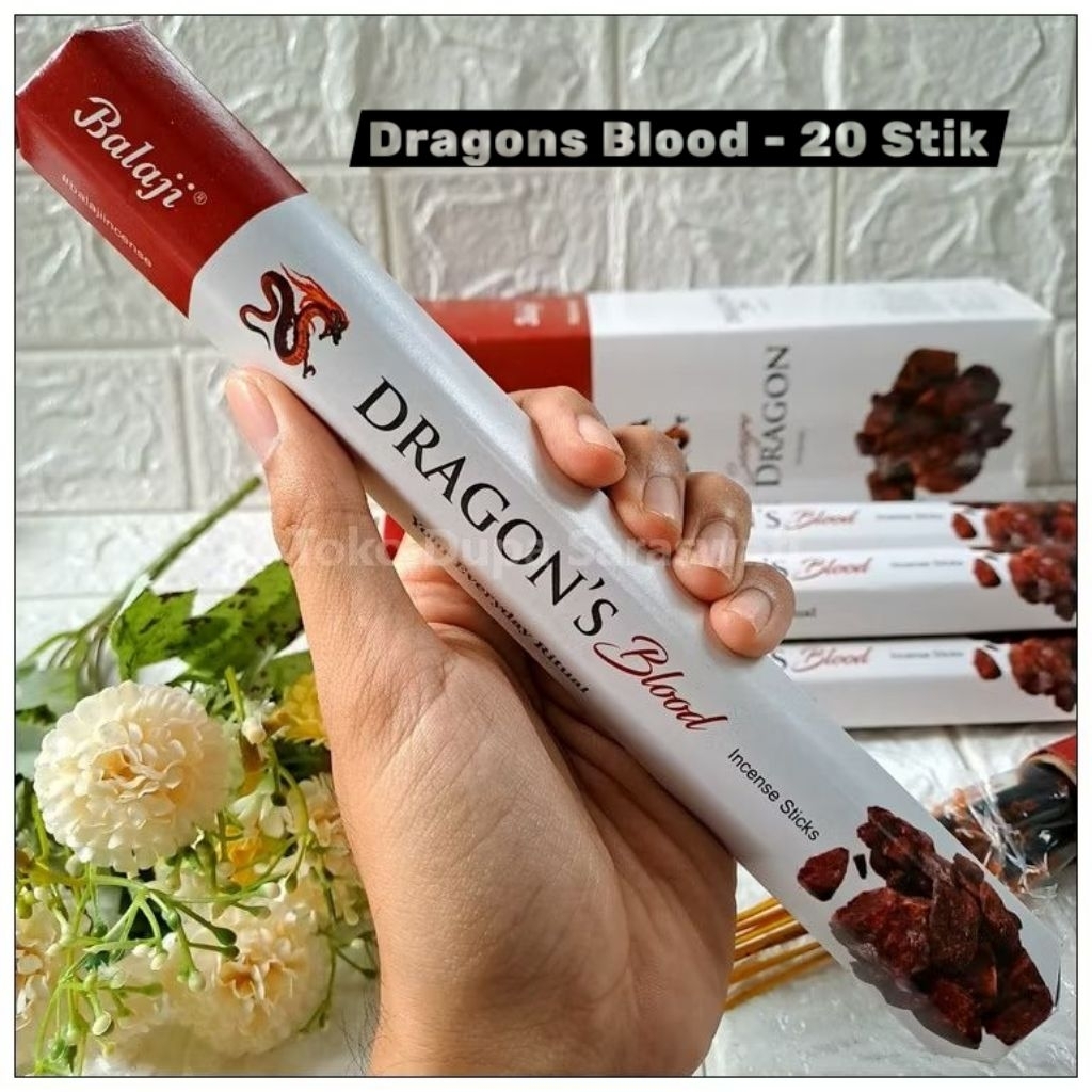 Jual Hio Dupa Wangi Aromaterapi Balaji Dragons Blood Hexagonal Isi 20 ...
