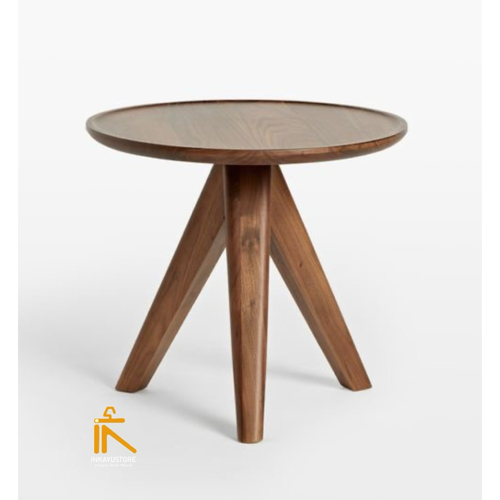 Jual MEJA TERAS LINGKAR MODERN KAYU JATI SOLID, MEJA KOPI JATI MODEL ...