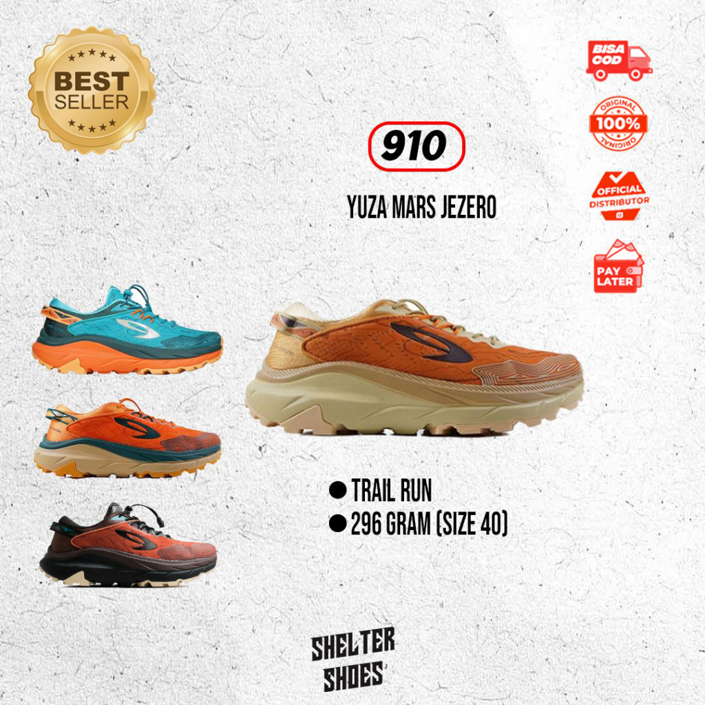 Jual SEPATU RUNNING NINETEN 910 YUZA MARS JEZERO SEPATU LARI TRAIL RUN ...