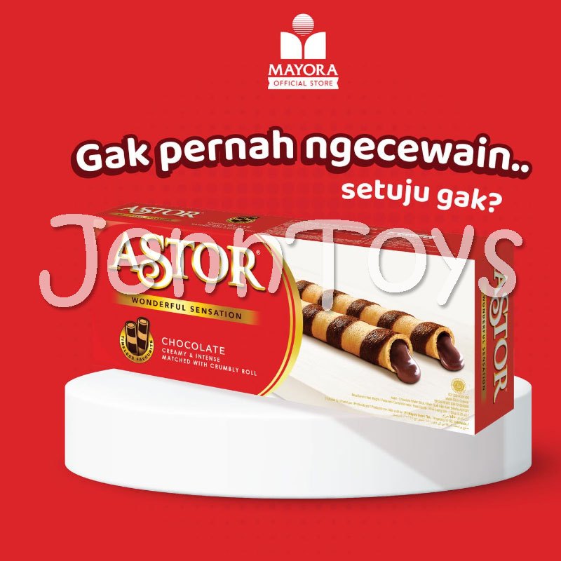 Jual JennToys - Makanan Wafer Coklat Biskuit MAYORA ASTOR 150gr ...