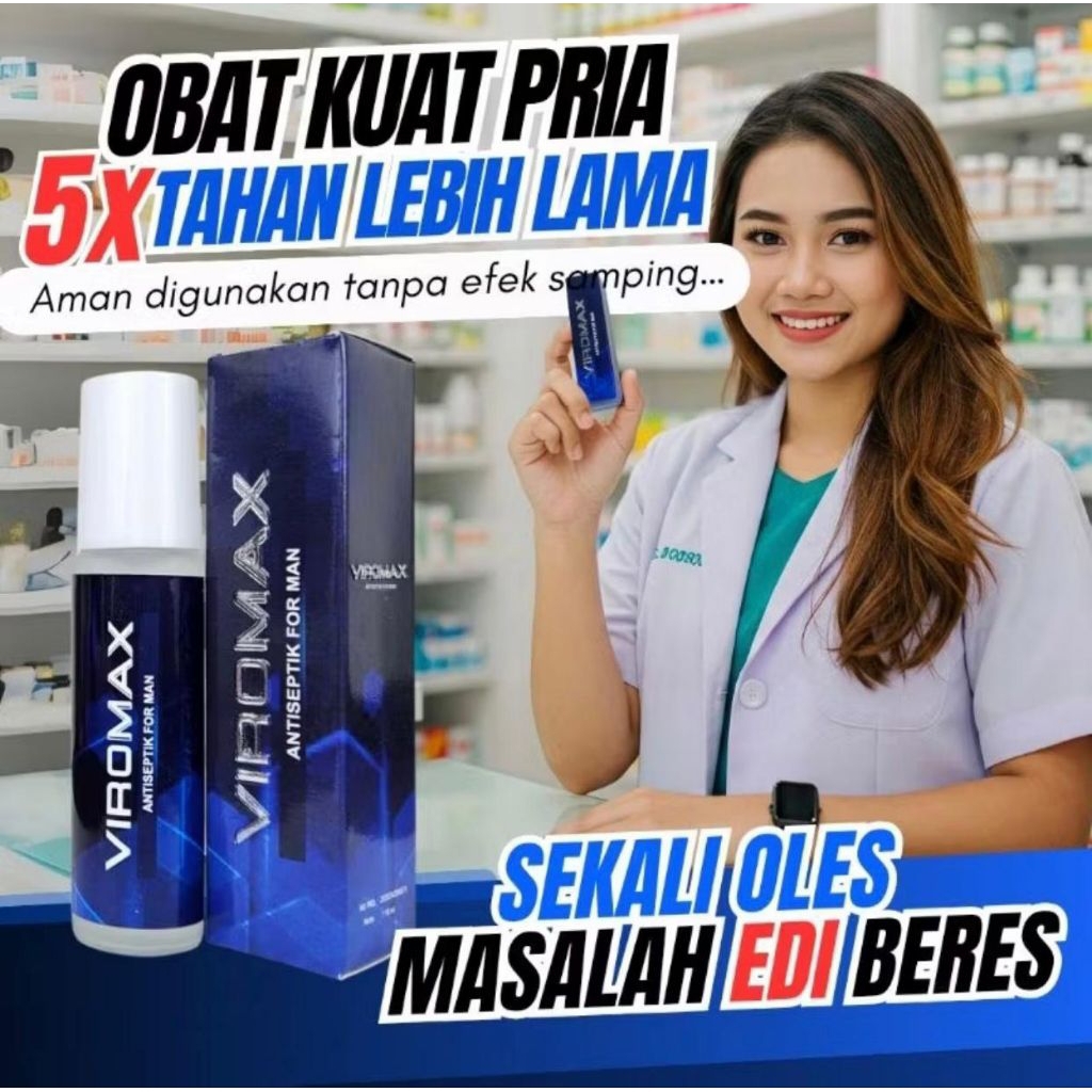 Jual VIROMAX Asli Original 100% Roll On Minyak Pijat Oles Ku4t T4han ...