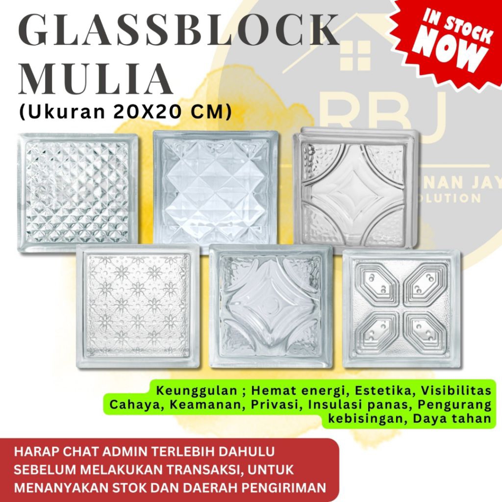Jual Mulia Glass Block / Balok Kaca 20*20cm | Shopee Indonesia