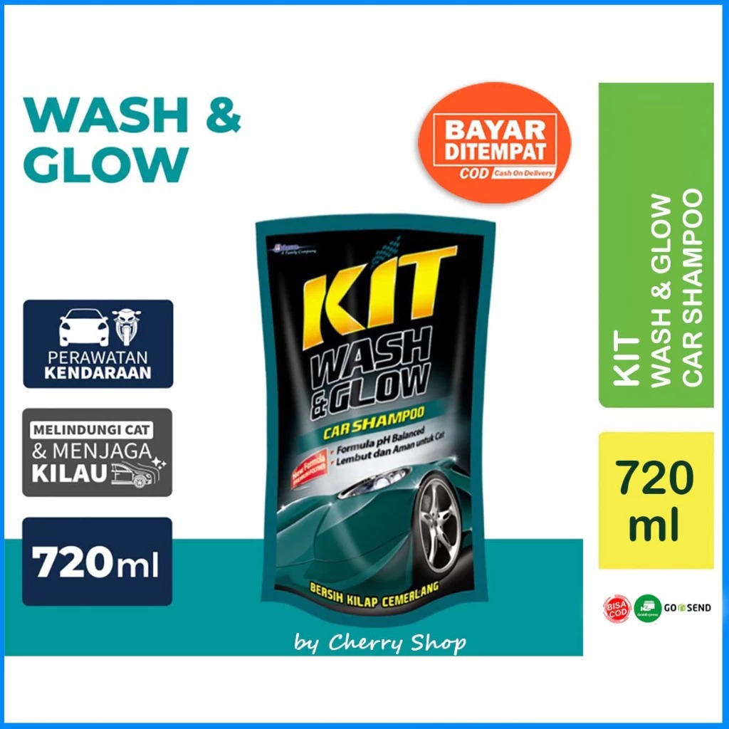 Jual KIT Wash Glow Car Shampoo Cuci Motor Mobil Kemasan Pouch 400mL dan ...