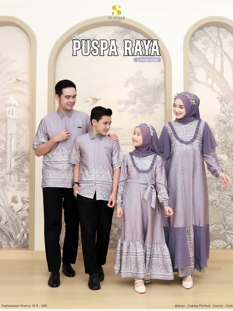 Jual [PO s/d 5 September] SARIMBIT PUSPA RAYA 'LAVENDER' BY SS HIJAB ...