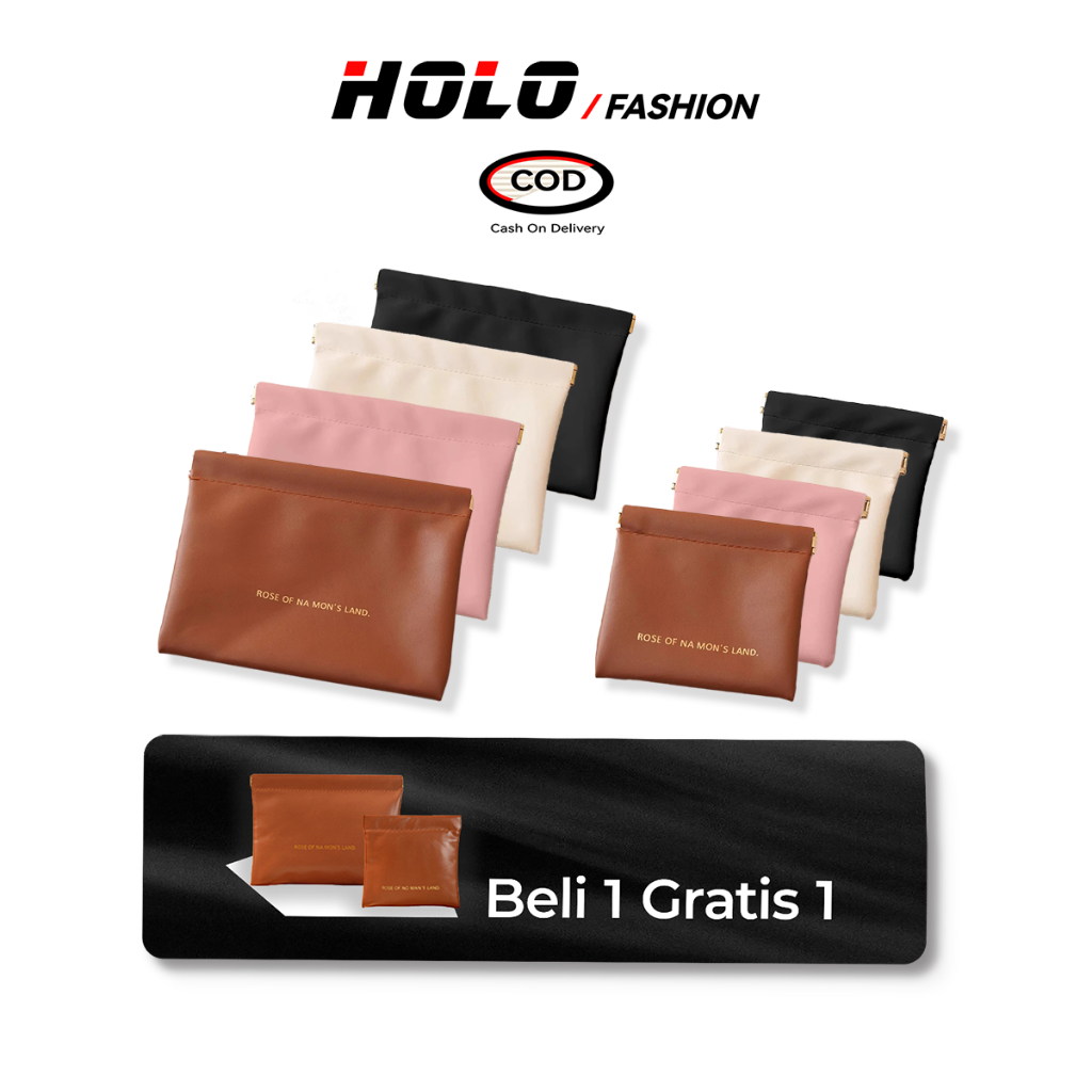 Jual HOLO Dompet Mini Portable Serbaguna Tas Penyimpanan Pouch Mini Tas ...
