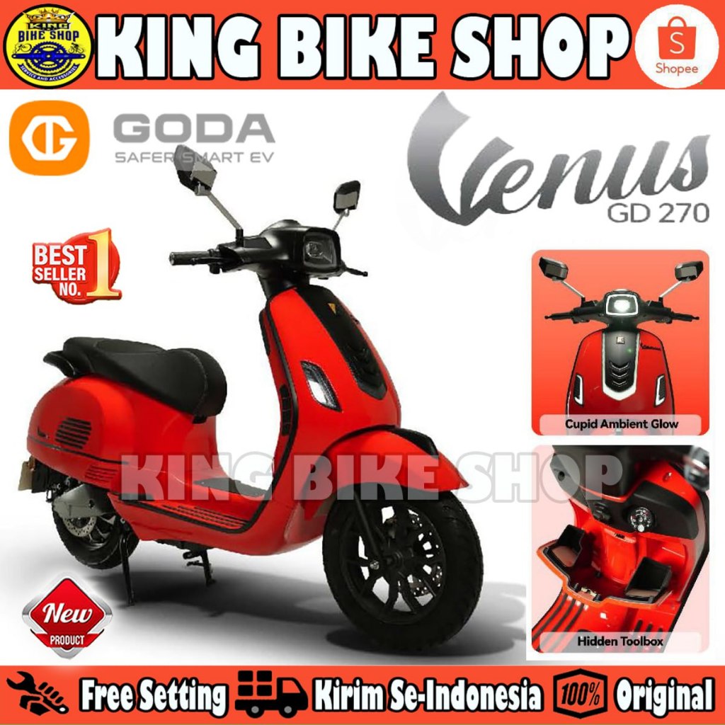 Jual MOTOR LISTRIK GODA GD 270 VENUS 72V 20AH 3000 Watt | Shopee Indonesia