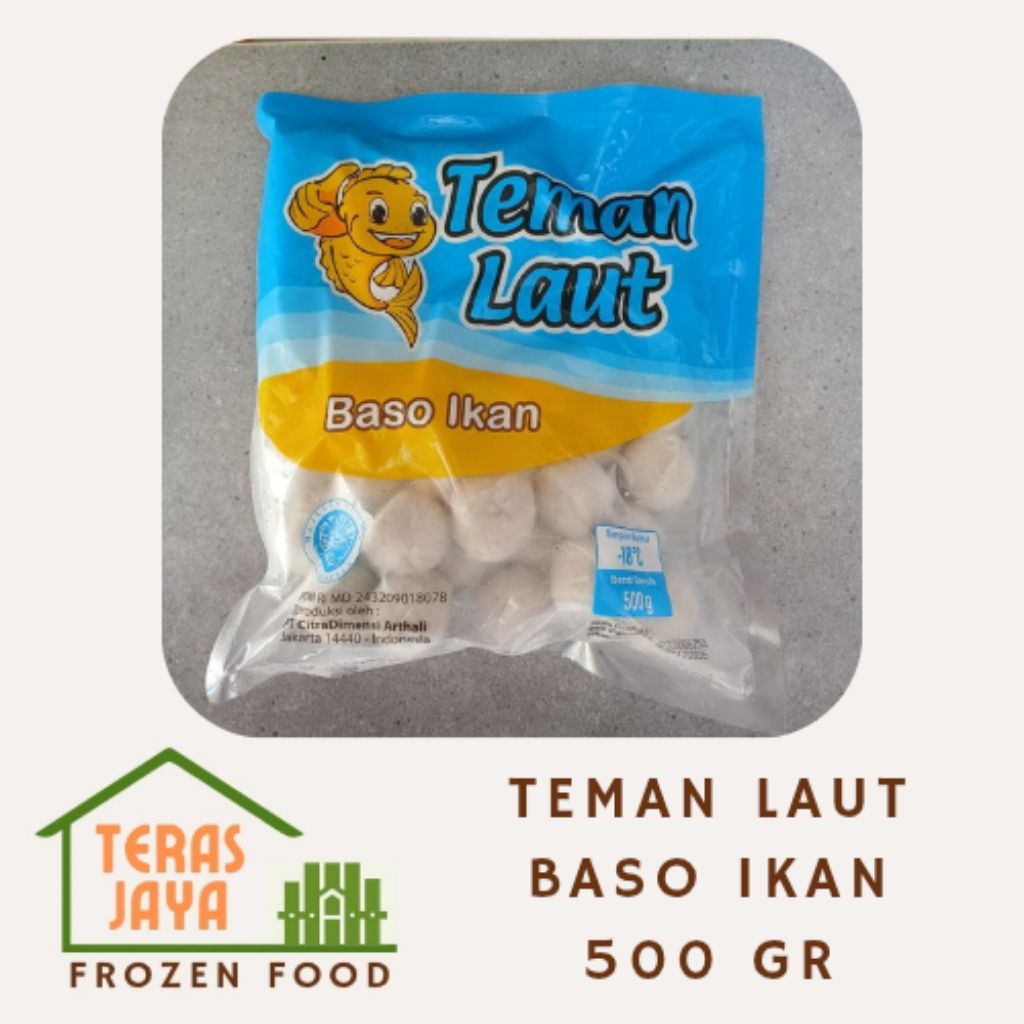 Jual TEMAN LAUT BASO IKAN 500 GR Frozen Food (makanan olahan beku baso ...