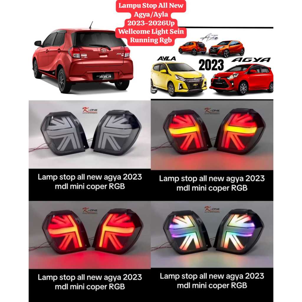 Jual Lampu Stop Stop Lamp Tail Lamp All New Agya All New Ayla 2023 2024 ...