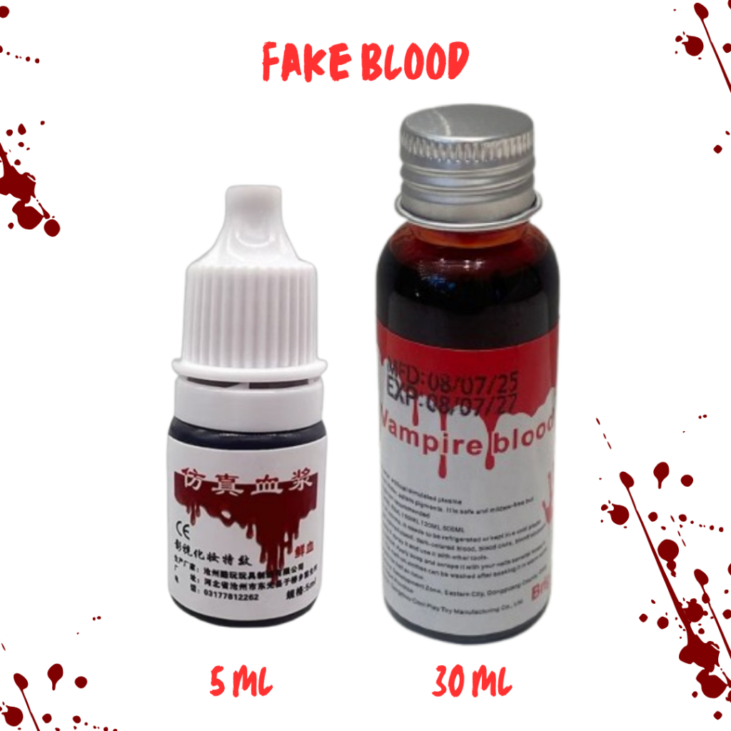 Jual Fake blood darah palsu mainan props halloween cosplay party ...