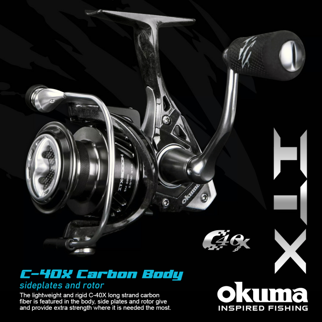 Jual REEL OKUMA ITX 4000H POWER HENDLE | C-40X CARBON BODY | Shopee ...