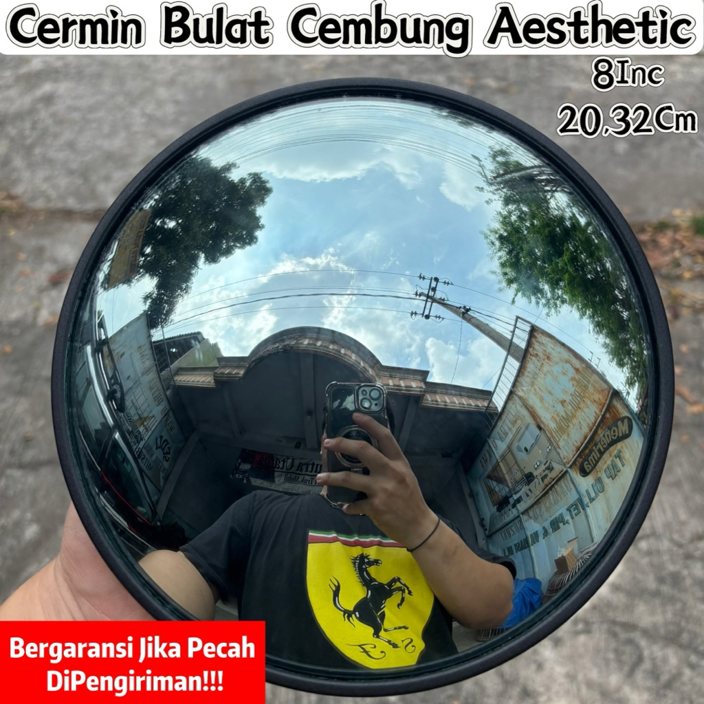Jual Kaca Spion 8 INCI Cermin [ORIGINAL] EMGI Convex Mirror Gantung ...