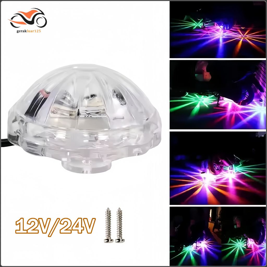 Jual Lampu Led Kolong Truk Bis Mobil Motor Truk RGB Bulat Hexagonal ...