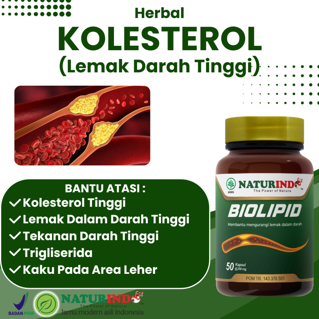 Jual Herbal Atasi Kolesterol Tinggi Trigliserida Penumpukan Lemak Dalam ...
