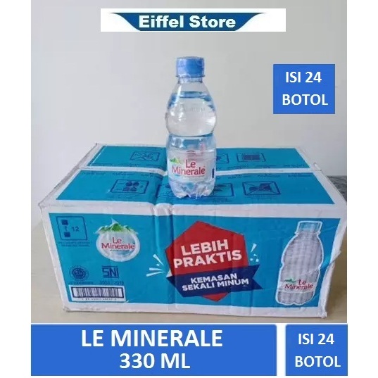 Jual Air Mineral Le Minerale 330 ml isi 24 Botol Per Dus | Le Minerale ...