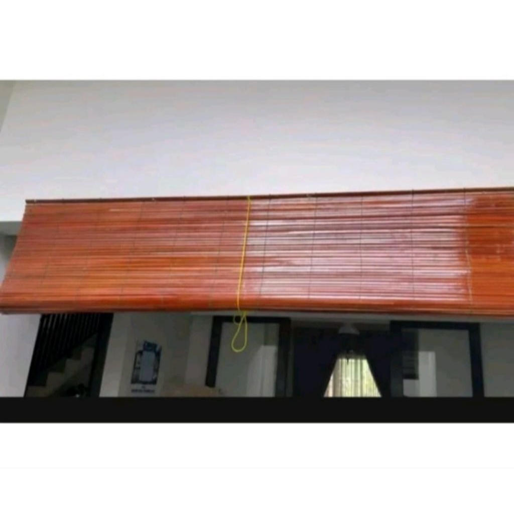 Jual Tirai bambu outdoor plitur vernis lebar 250cm x tinggi 300cm ...
