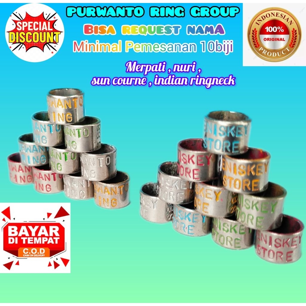 Jual RING MERPATI MODEL BAJA KETROK MURAH RING DARA NURI REQUEST NAMA ...