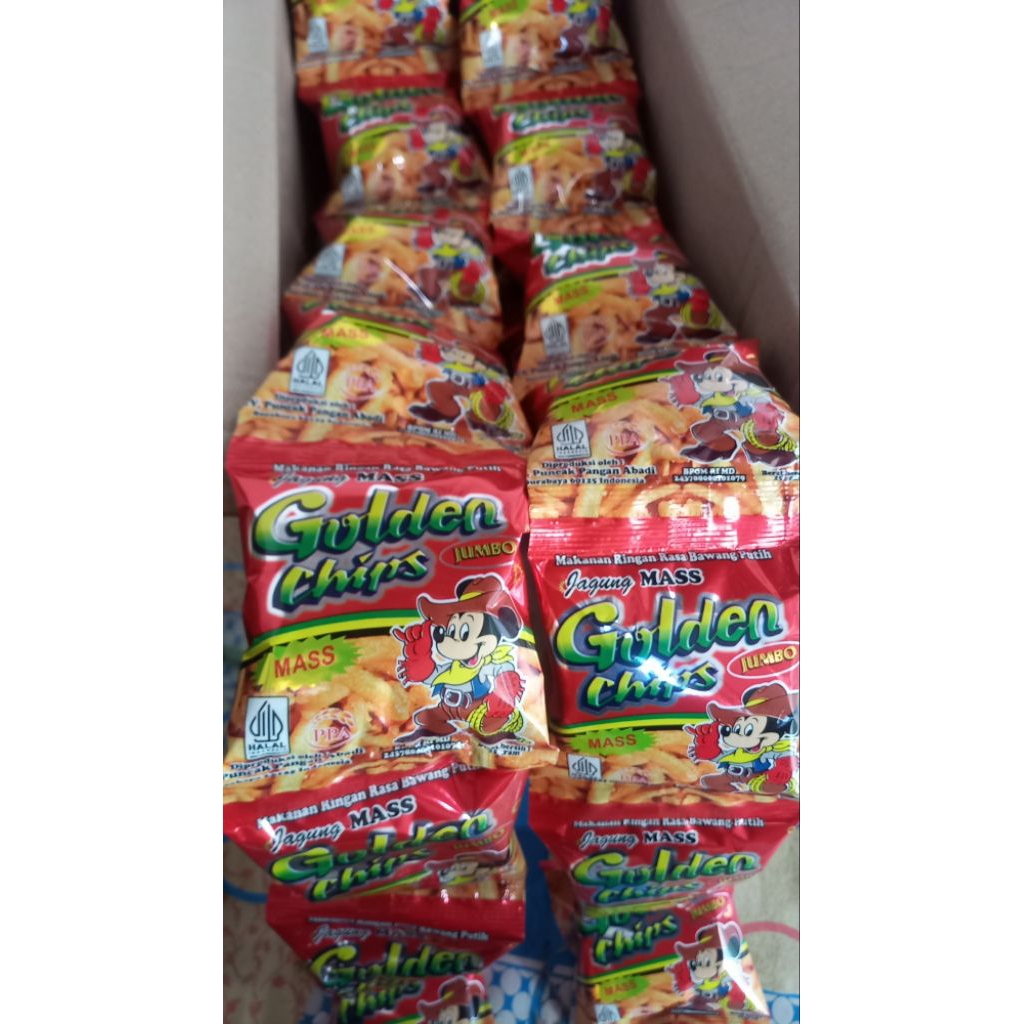 Jual SNACK GOLDEN CHIPS 1000 an [ 5 PCS ] | Shopee Indonesia