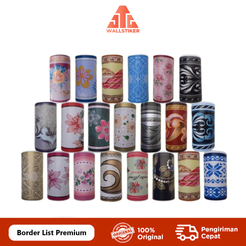 Jual DTG Wallpaper New Border List Premium Motif Batik Bunga Kembang 3D ...