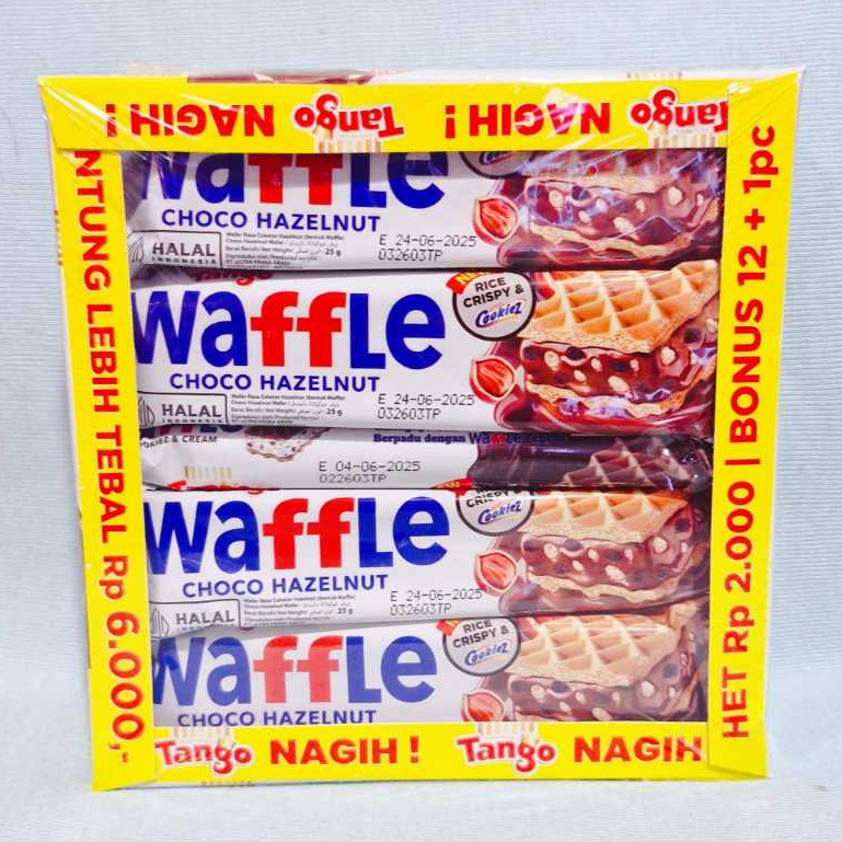 Jual Tango Waffle Choco Hazelnut (1 Box isi 12 Pcs) | Shopee Indonesia