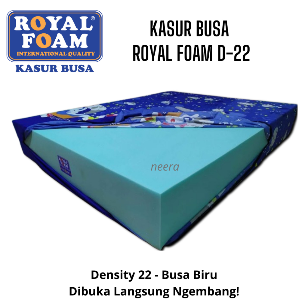 Jual ROYAL FOAM D22 Tebal 30 Cm Kasur Busa Density Tinggi Cover Katun ...