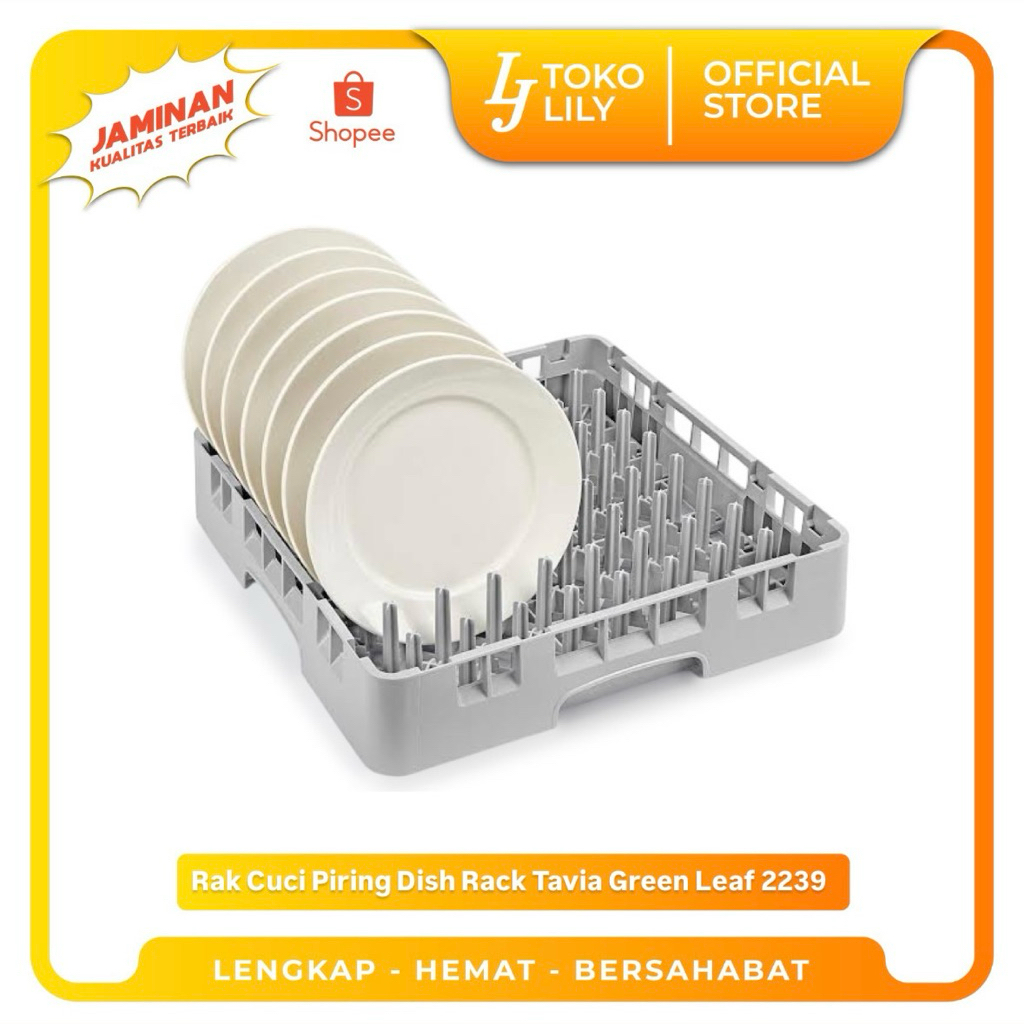 Jual Rak Cuci Piring Plastik Dish Rack Tavia Green Leaf 2239 | Shopee ...