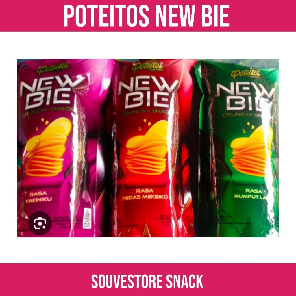 Jual Poteitos New Bie Snack Kentang Yakiniku Pedas Meksiko Rumput Laut ...