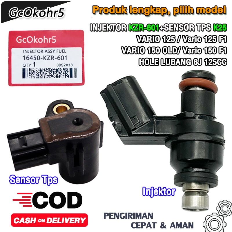 Jual Injektor Injector KZR-601+ Sensor Tps K25 VARIO 125, VARIO 125 LED ...