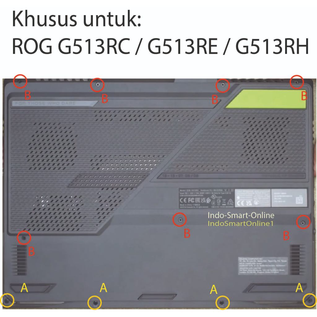 Jual [Baru] Baut panjang Laptop Asus ROG STRIX G513RC G513RE G513RH ...