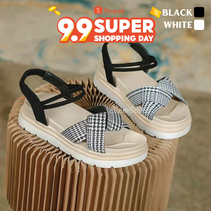 Jual ShoeDiary Joy - [COD READY] Sepatu Wedges Sandal Wanita Tinggi 4cm ...