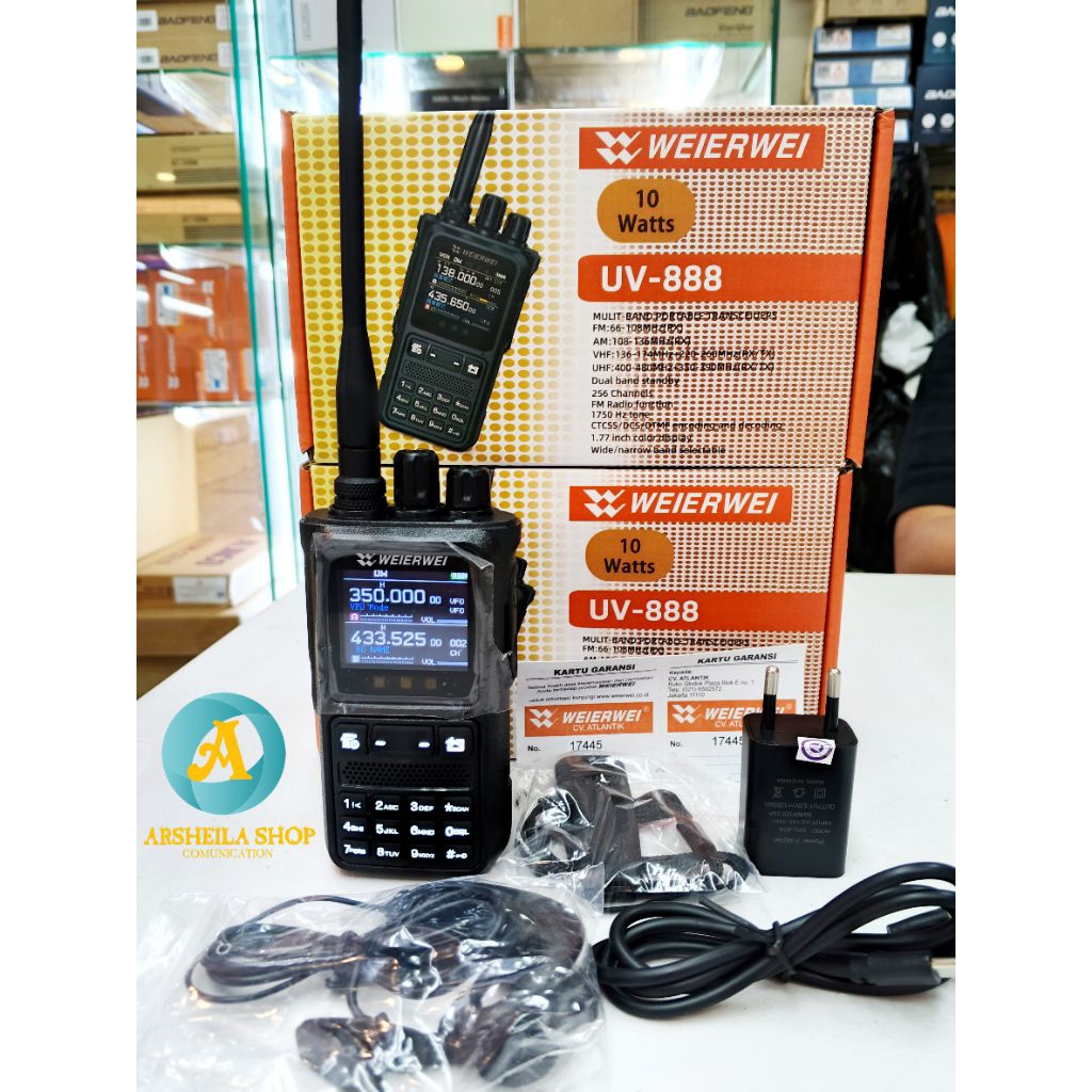 Jual Ht weierwei uv 888 multi Band 10 watt tipe C charger original ...