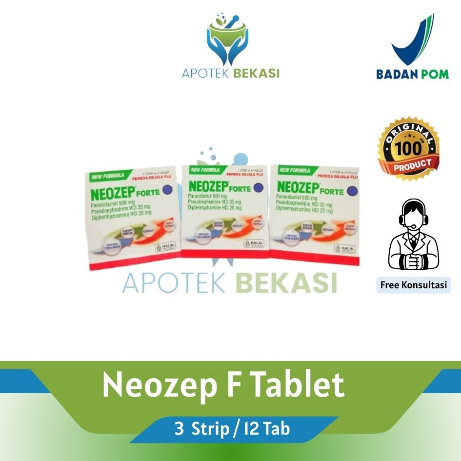 Jual Neozep F Tablet - 3 Strip / 12 Tab | Shopee Indonesia