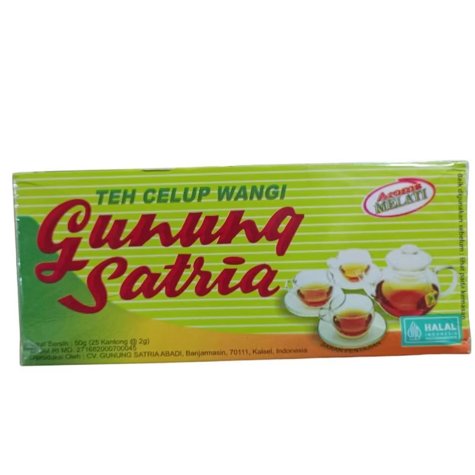 Jual Teh Celup Gunung Satria Aroma Melati Isi 25 pcs Kantong Tea Bags ...
