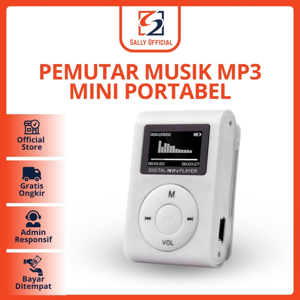 Jual Pemutar Musik MP3 Mini Portabel Klip MP3 dengan Layar LCD ...