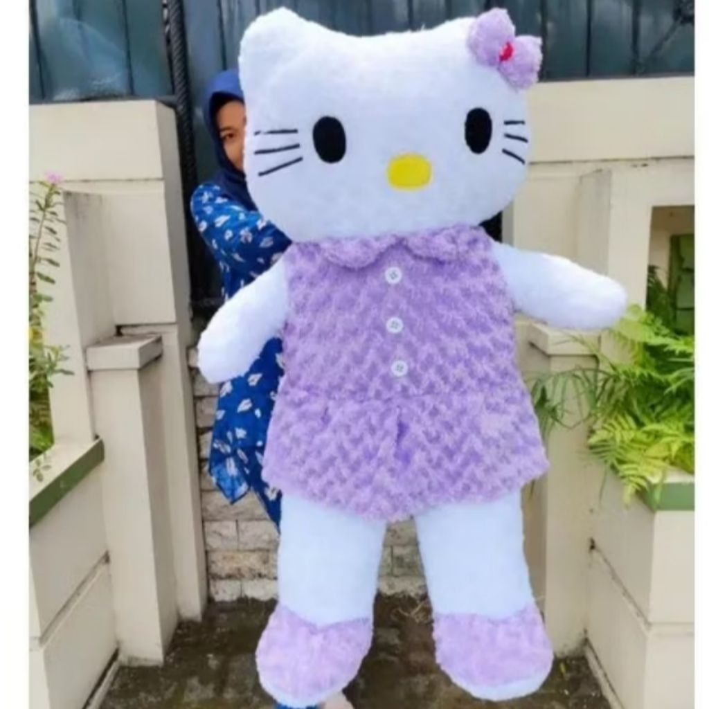 Jual Boneka hello kitty jumbo ukuran 1 meter | Shopee Indonesia