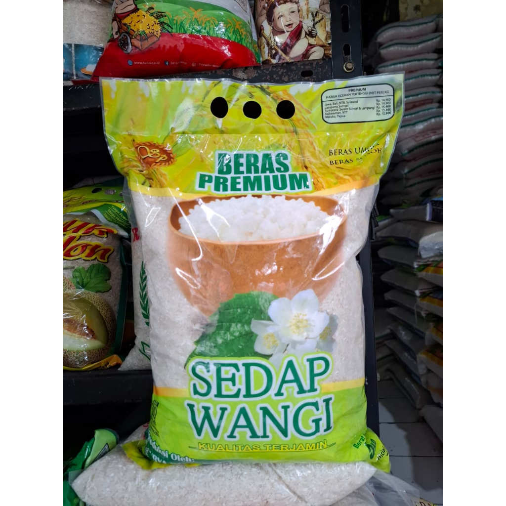 Jual Beras Premium Sedap Wangi 5kg | Shopee Indonesia