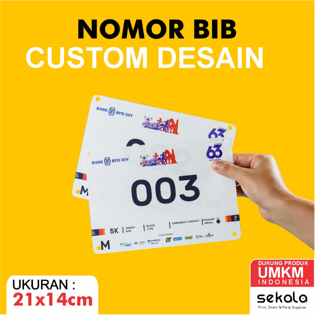 Jual Nomor BIB / Peserta Lari / Audisi / Lomba / Kejuaraan ...